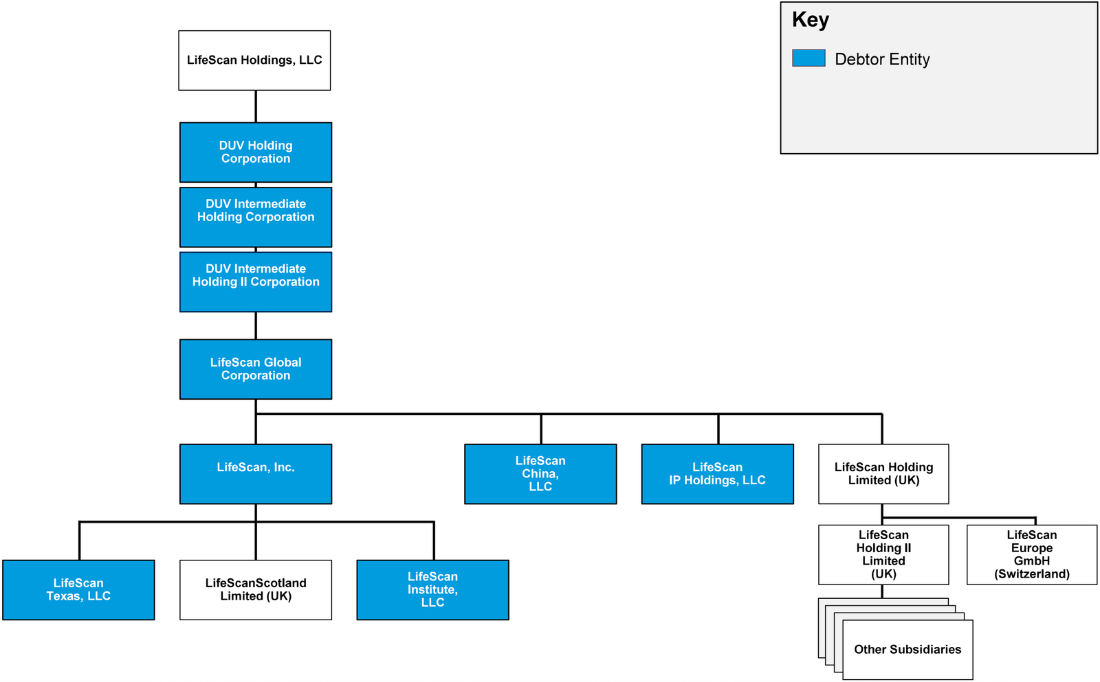 Case Summary: LifeScan Chapter 11